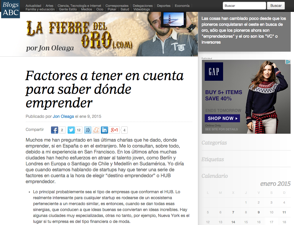 Factores a tener en cuenta para saber dónde emprender – Meet John ...